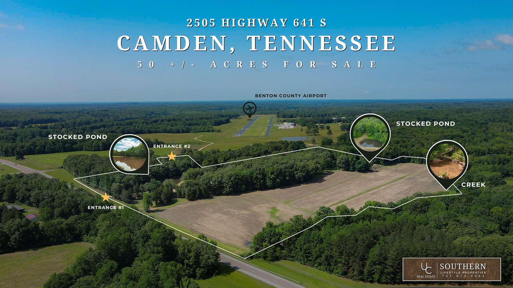 50 Acres of Improved Land for Sale in Camden, Tennessee - LandSearch