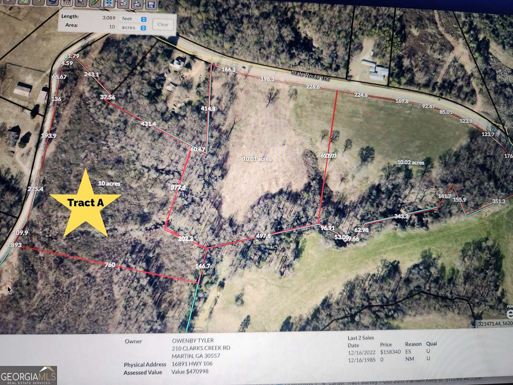 10 Acres of Residential Land for Sale in Eastanollee, Georgia - LandSearch